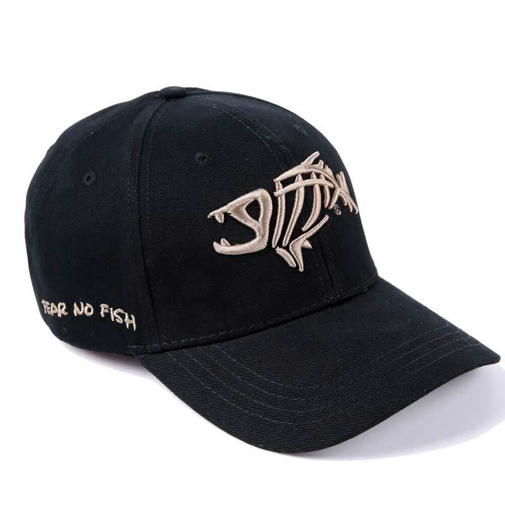 Men Fishing Baseball Cap Wild Sun Snapback Fish Bone Embroidery Dad Hat ...