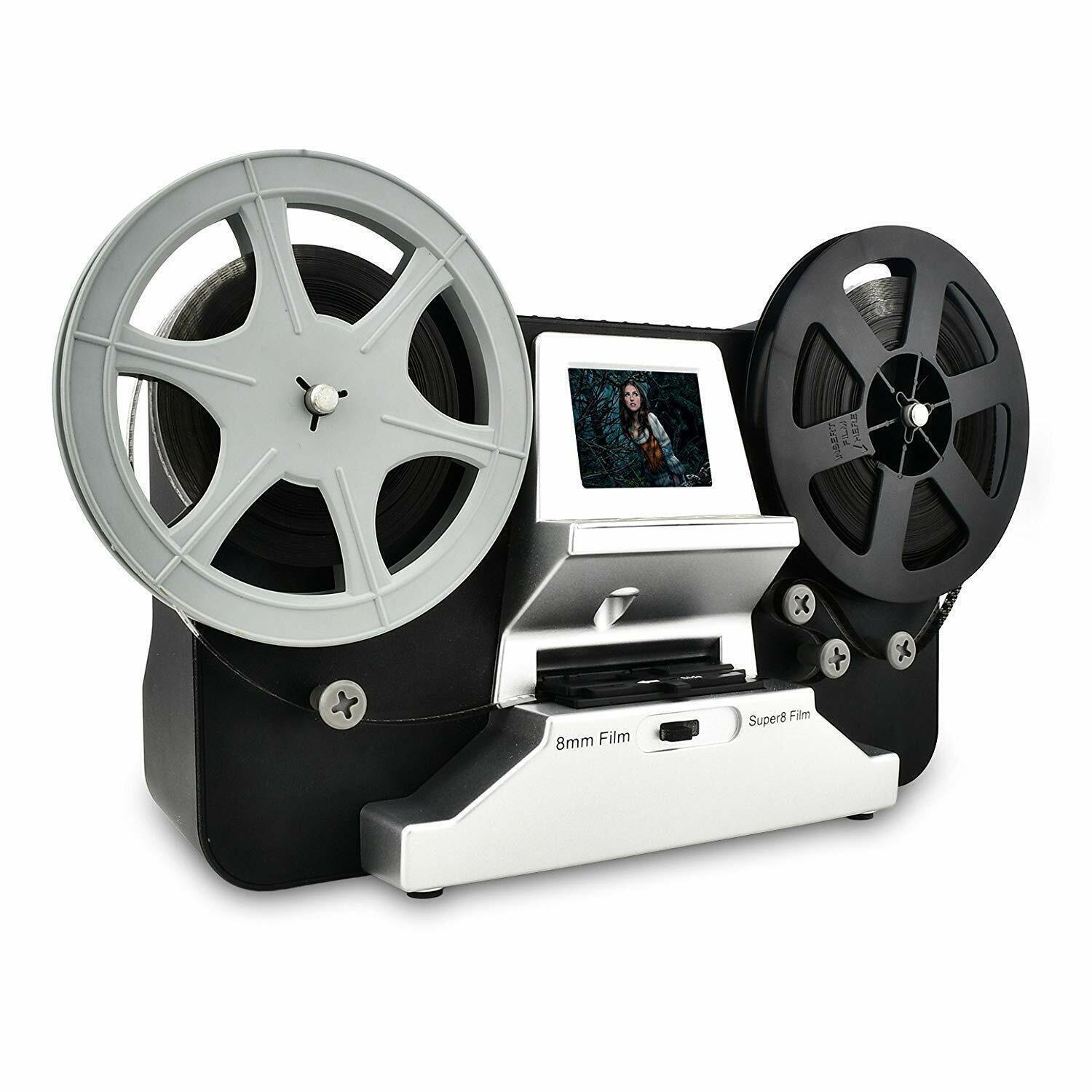 Film Scanner 5"&3" Reel 8mm Super 8 Roll Digital Video Scanner Movie ...