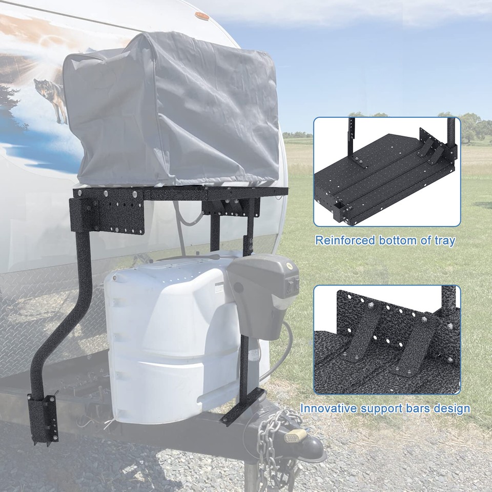Trailer Tray 300 Pounds for Outdoor Generator Storage for RVs and ...