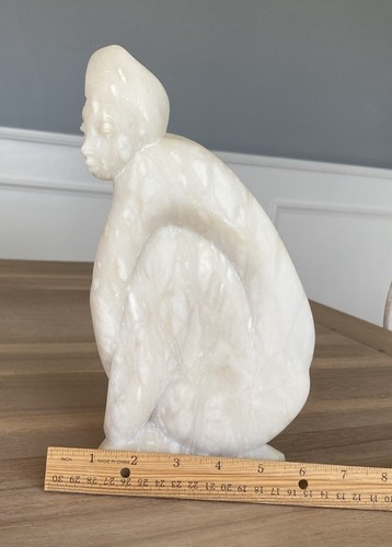 Frantz Louis Laratte Marble Figural Sculpture - Haitian Artist Signed ...