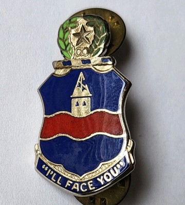 US Army 142nd INFANTRY REGIMENT DI DUI Unit Crest Vintage Texas ...