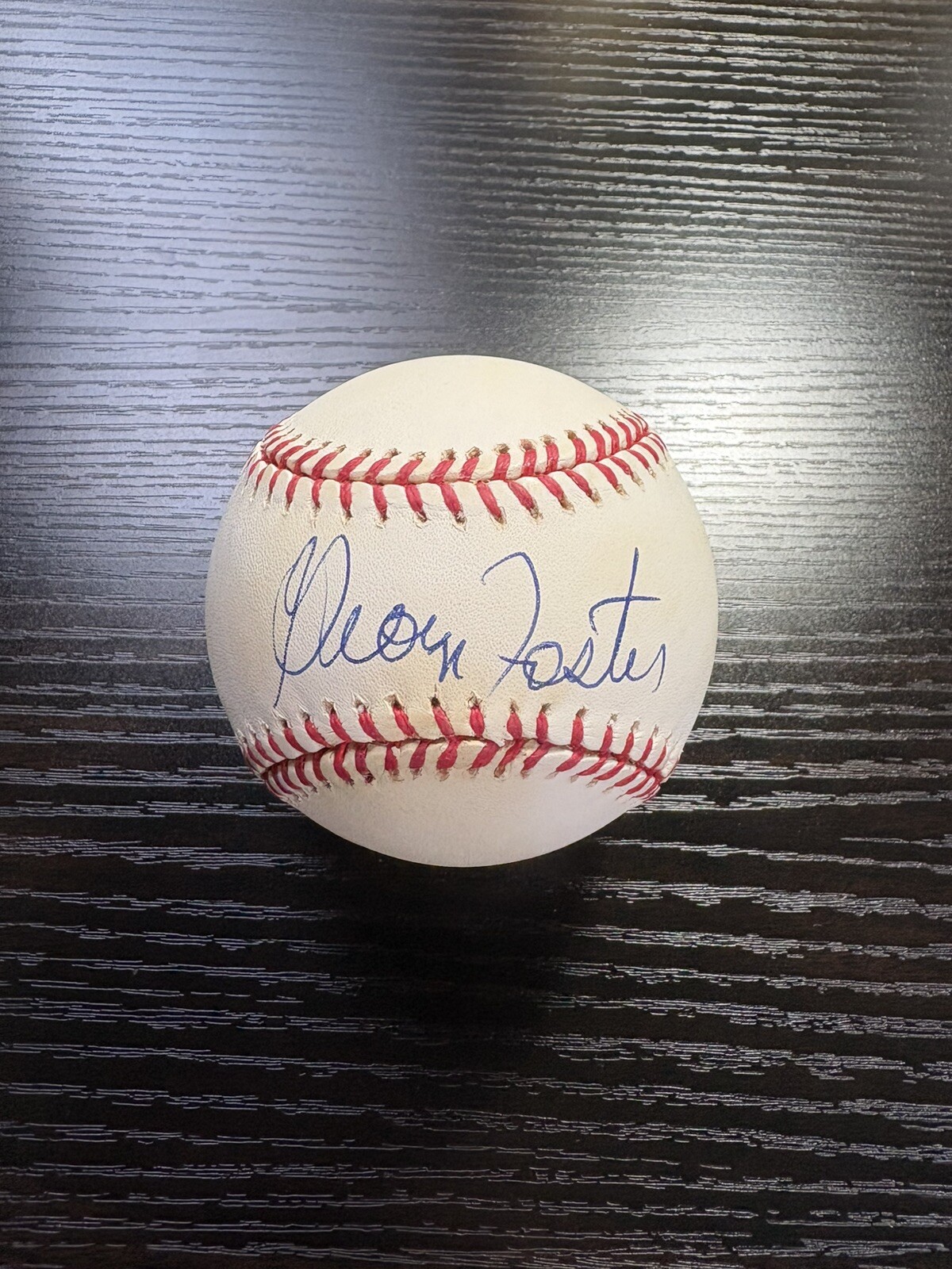 George Foster • Autographed Signed Baseball • National League Rawlings ...