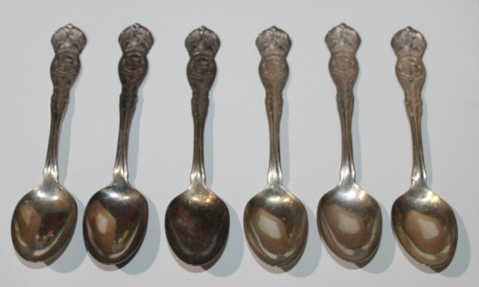 VINTAGE LOT OF 6 ILLINOIS NATIONAL UNION Spoons WM ROGERS | eBay
