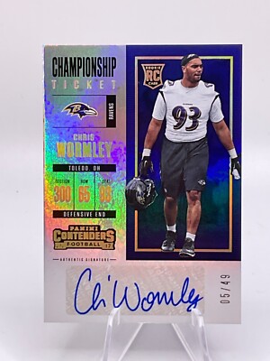 Chris Wormley 2017 Panini Contenders Championship Ticket Rookie Auto ...