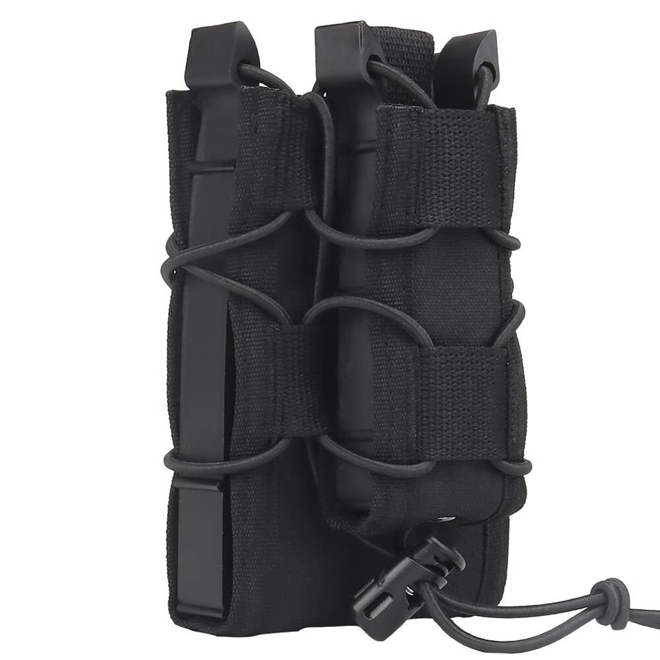 Tactical Molle Magazine Pouch for 5.56 7.62 9mm Pistol Rifle Mags ...