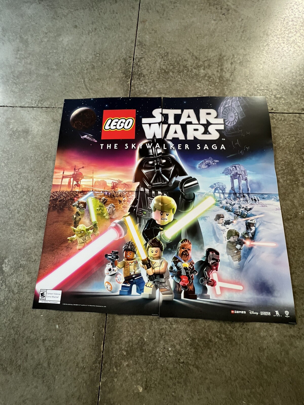 GameStop Display: "LEGO Star Wars: The Skywalker Saga", 4 Piece 48" x ...