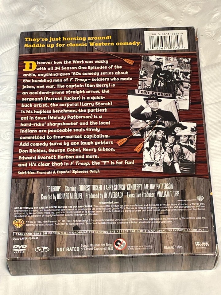 ⭐ F TROOP - THE COMPLETE FIRST 1ST SEASON 6X DVD SET | eBay