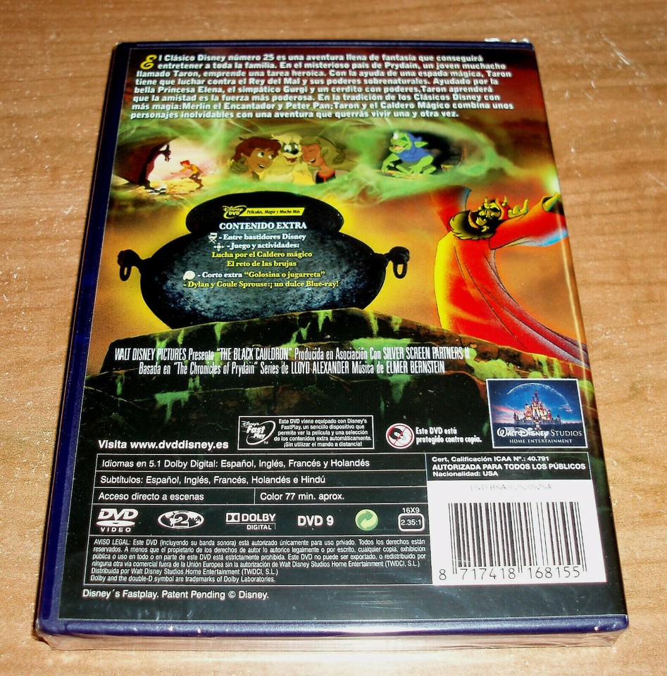 Taron Et Le Chaudron Magique Classique Disney N° 25 DVD Neuf (Non ...