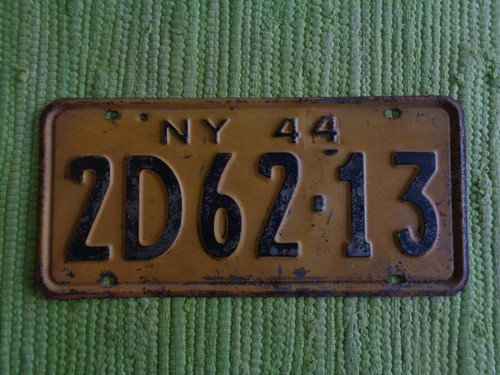 1944 New York License Plate 44 NY Tag 2D62-13 | eBay