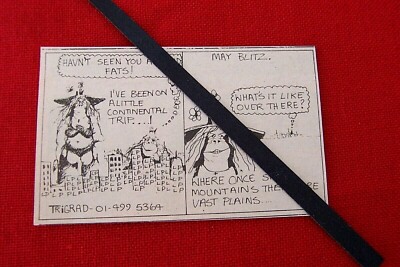 MAY BLITZ 1970 ORIGINAL VINTAGE SELF PROMOTION ADVERT TONY BENYON ART ...