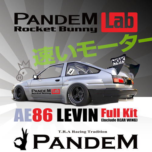 PANDEM / Rocket Bunny official Full Body kit for AE86 LEVIN (Include ...