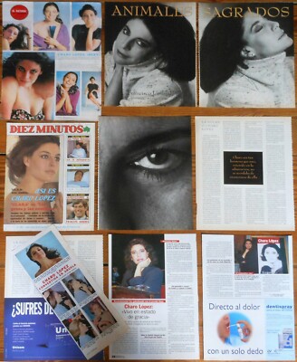 Charo Lopez Lot Press 1970s/90s Sexy Spanish Actress Clippings Film | eBay
