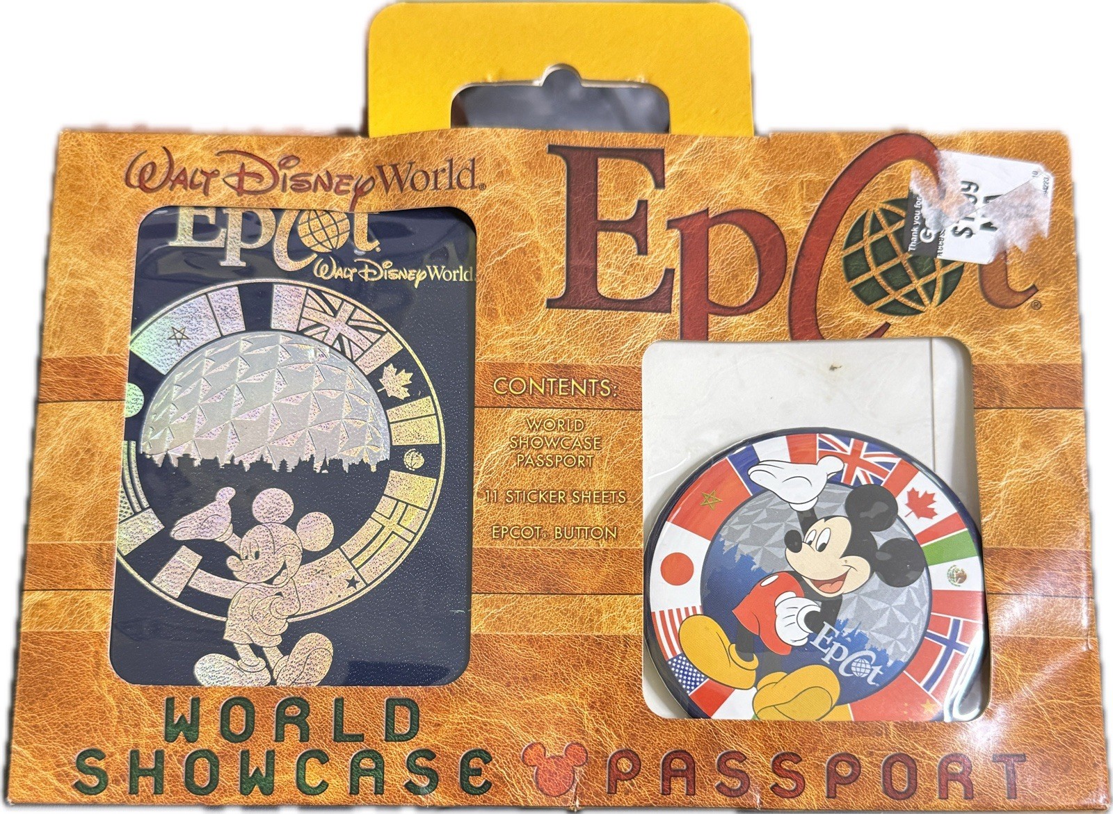 Walt Disney World EPCOT World Showcase Passport Set w/ Button ...
