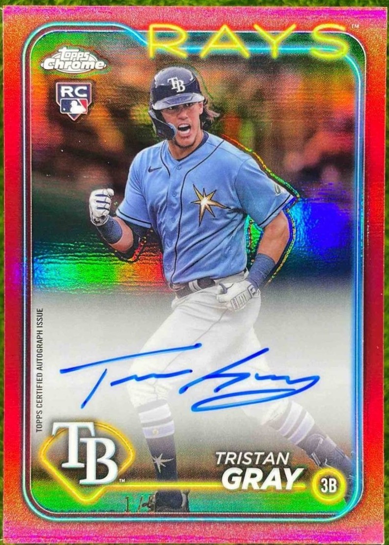 2024 Topps Chrome - Rookie Autographs Tristan Gray #RA-TGR Red ...