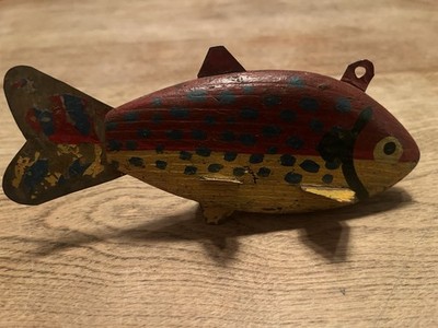 Vintage Antique Ice Fishing Decoy All Original Paint Great Condition ...