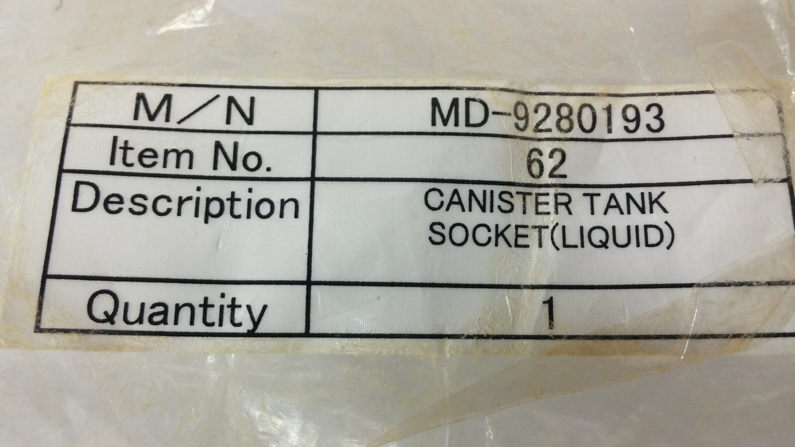 Furon Saint Gobain 9280193 Teflon Check Valve Quick Connector M/F New ...