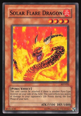 Solar Flare Dragon - AST-032 - Common - Unlimited Yugioh | eBay