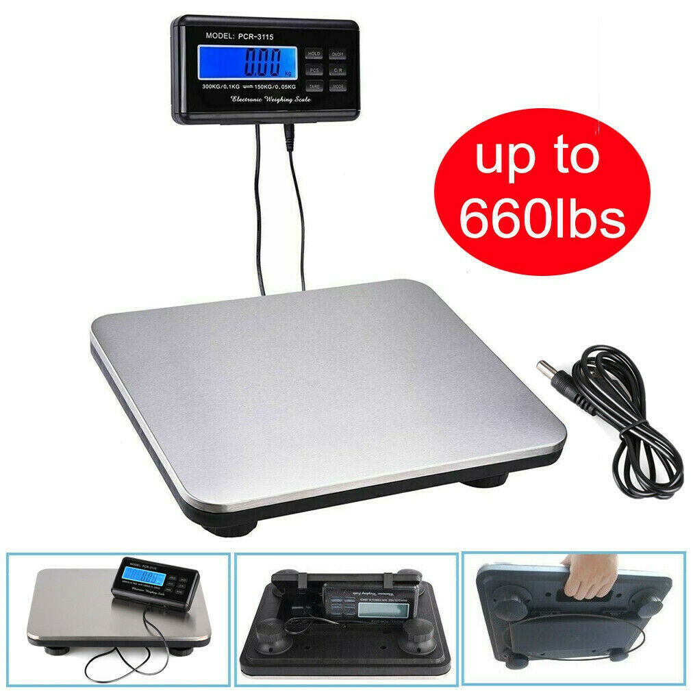 300kg Heavy Duty Digital Postal Parcel Scales Platform Postage Shipping ...
