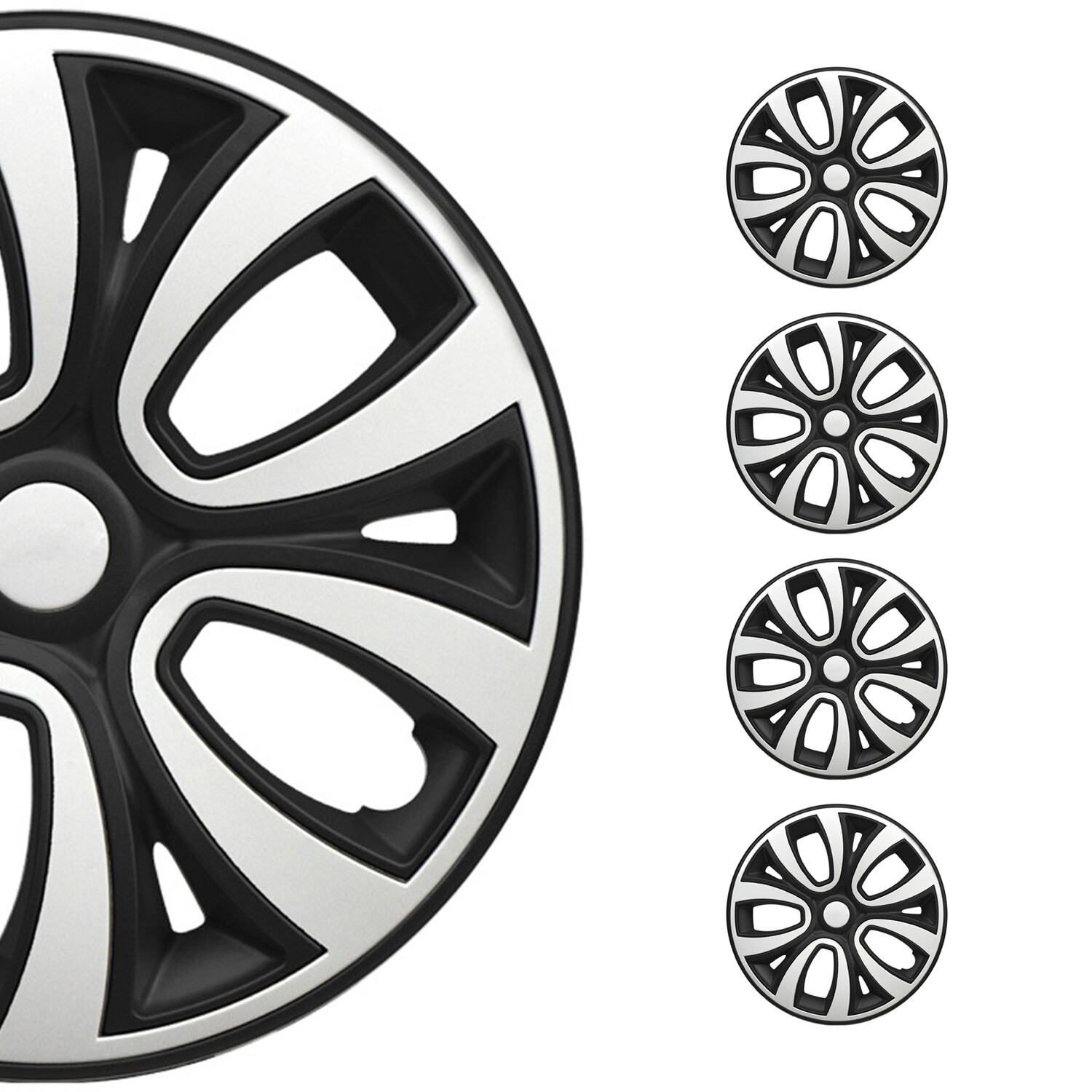 15" Wheel Covers Hubcaps R15 for Audi Black Matt White Matte | eBay