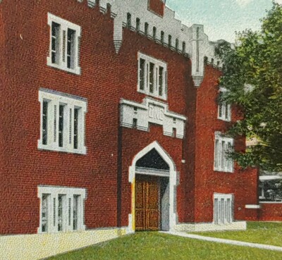 1914 O.N.G. Armory Building Napoleon Ohio National Guard Red Postcard ...