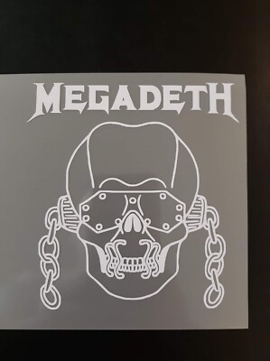 MEGADETH MASCOT VIC RATTLEHEAD 5"x5" VINYL WINDOW DECAL SHIPS GLOBALLY ...