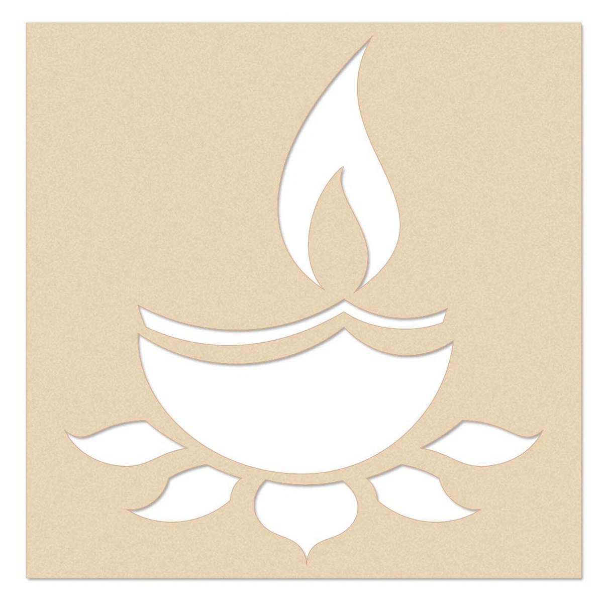 Diwali Rangoli With Diya