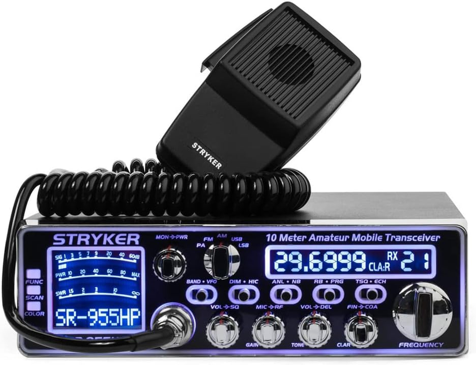 Stryker SR-955HP 10 Meter Single Side Band Radio W/LED Lighting & Clear ...
