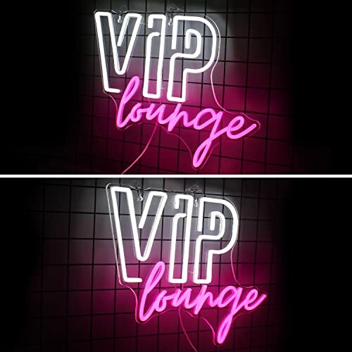 VIP Lounge Neon Signs for Wall Decor, VIP Neon Lights Signs for pink ...