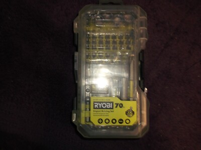 RYOBI Impact Rated Driving Set 70-Piece 1/4" Hex Shank A967001 - Sealed ...