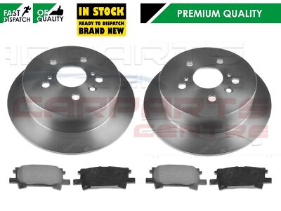 FOR LEXUS RX300 3.0 2003-2006 PREMIUM REAR BRAKE DISCS & PADS PAD SET ...