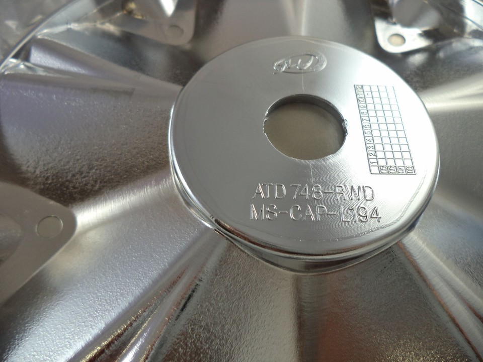 Mossa Wheels Chrome Custom Wheel Center Caps # 748-RWD /MS-CAP-L194 ...