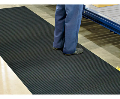 Rubber-Cal "Fine Rib" Corrugated Rubber Floor Mats - 1/8" Thick x 3’ X ...