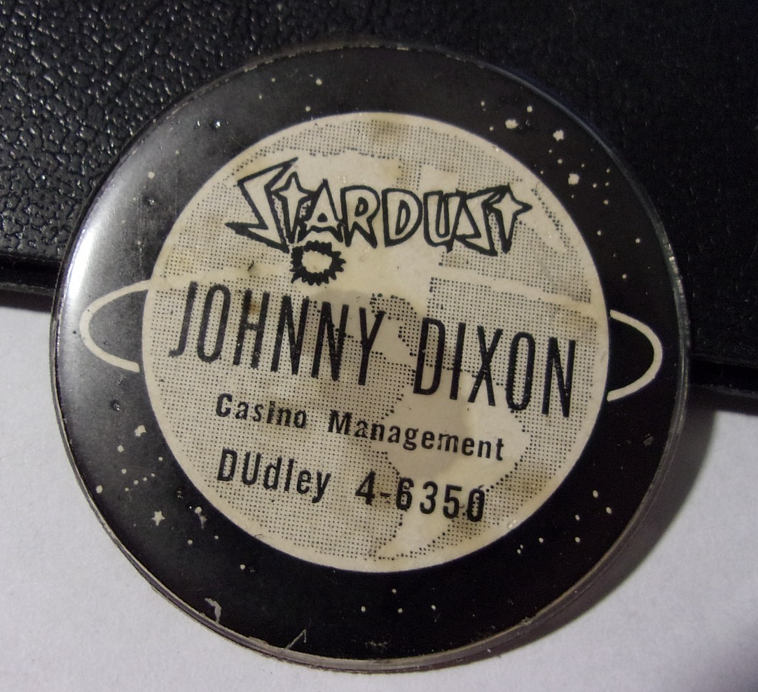 STARDUST CASINO $100 NCV (JOHNNY DIXON) BUSINESS CARD gaming poker chip ...