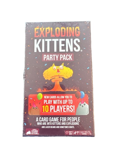 Exploding Kittens Party Pack Card Game New Cards 2023 NEW Sealed! | eBay
