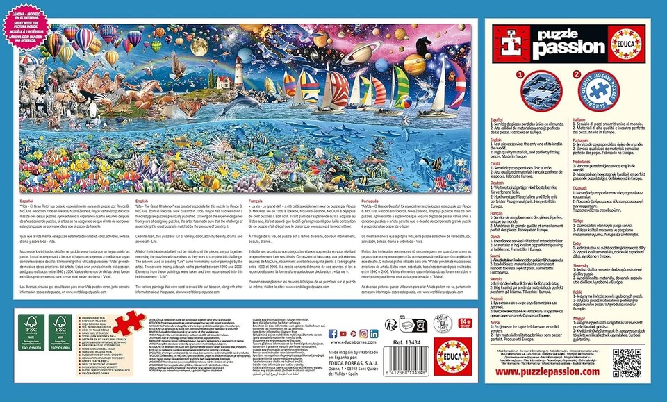 Educa Borras Life, The Greatest 24,000 Piece Puzzle | eBay