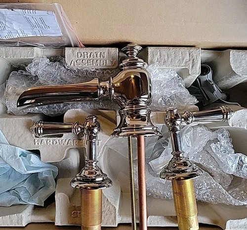 KOHLER 72761-SN 98068-4 Artifacts Flume Channel Spout Widespread Faucet ...