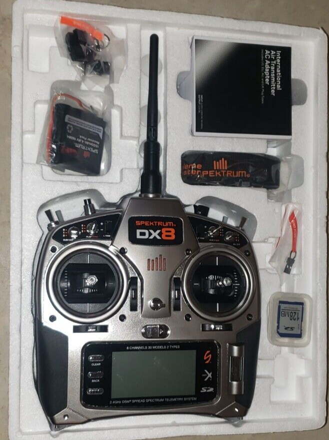 Spektrum DX8 Air Radio Controller SPM8800C 8-Channel/Telemetry, Open ...