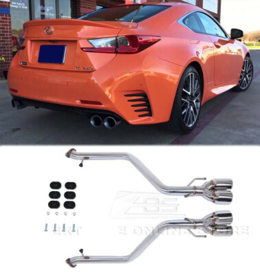 Axle Back Quad Tip Exhaust For 15-20 Lexus IS RC200t RC300 RC350 ...