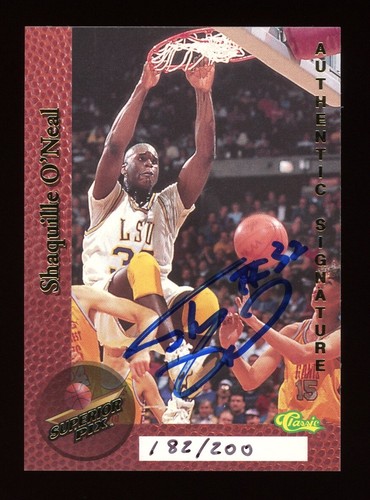 1995 Classic Superior Pix SHAQUILLE O’NEAL Authentic Signature #'ed ...
