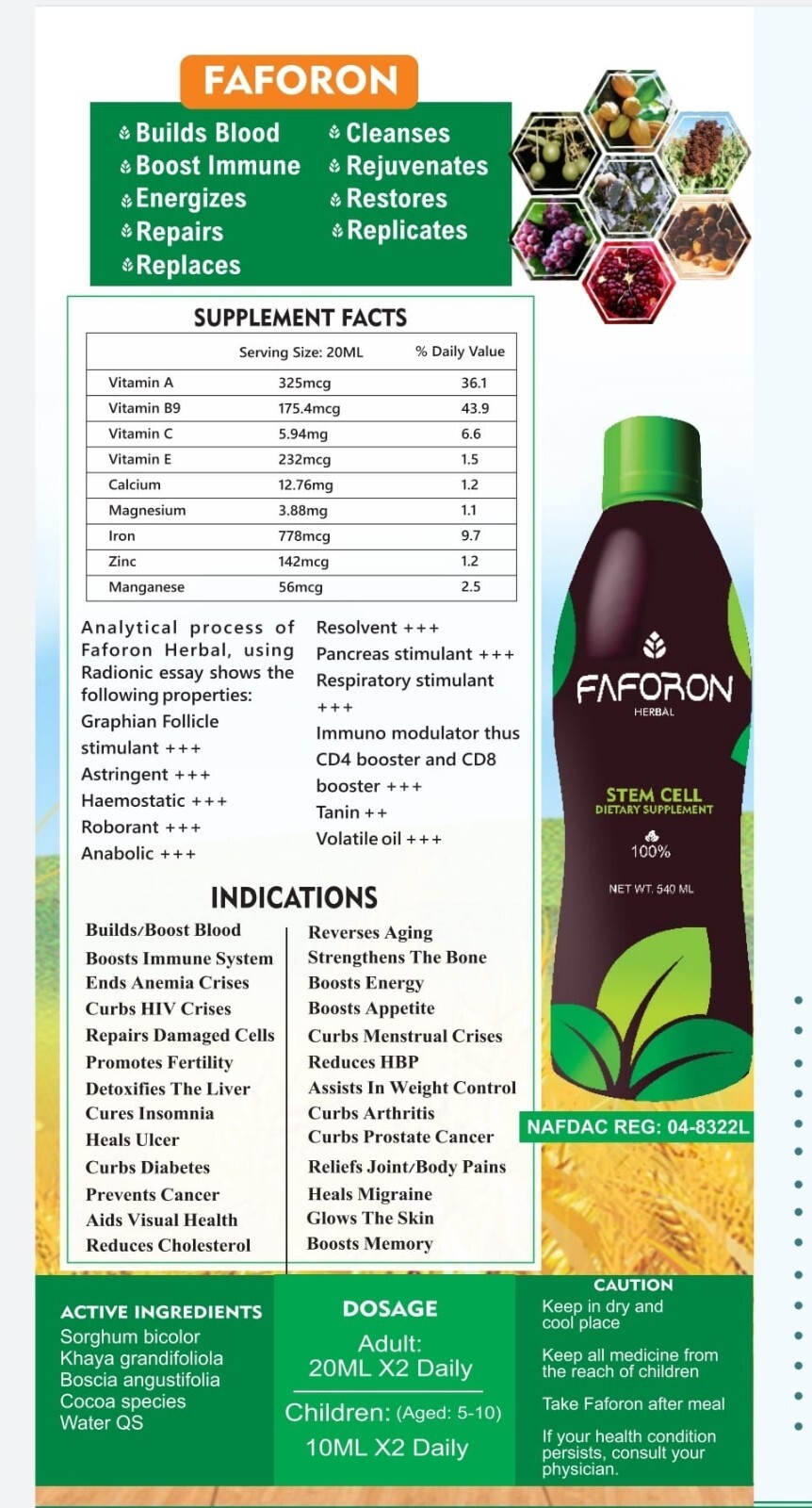 FAFORON- Herbal Multi -Cure Stem Cell Dietary Supplements And Immune ...