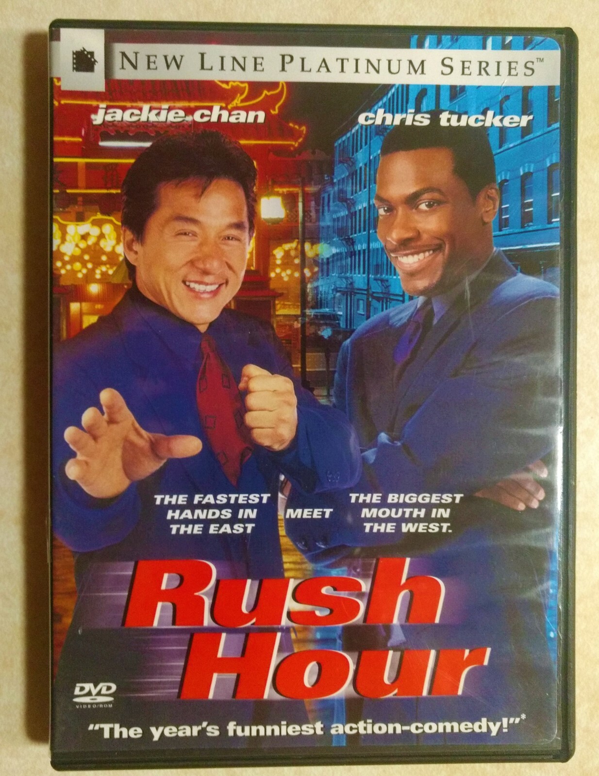 RUSH HOUR 1998 NEW LINE PLATINUM SERIES DVD JACKIE CHAN CHRIS TUCKER ...