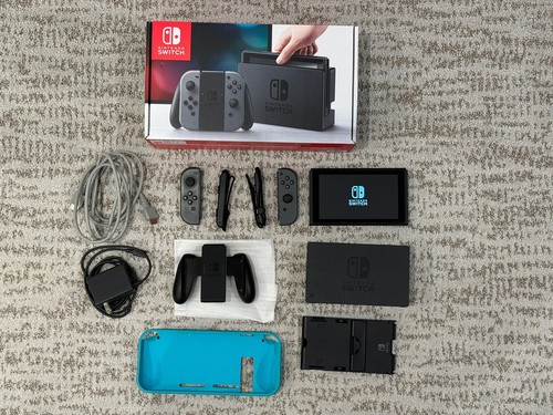 Nintendo Switch Console With Extras Serial Number XKW Complete in Box ...
