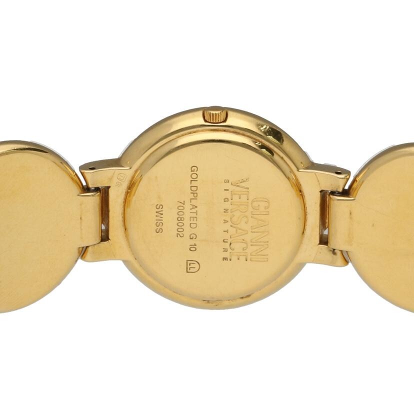 GIANNI VERSACE 7008002 Medusa Coin Watch Quartz Gold | eBay