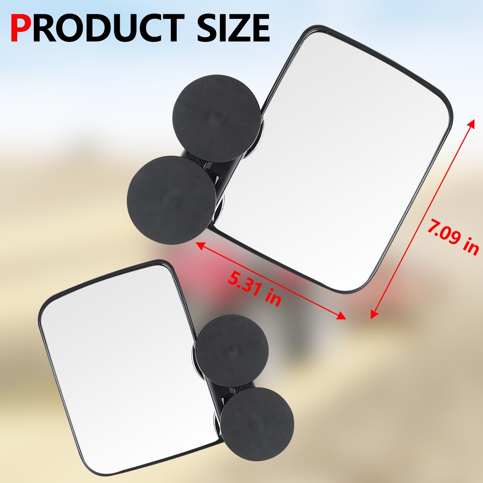 Tractor Mirrors Strong Magnetic Side Mirrors for Tractors, Forklifts ...