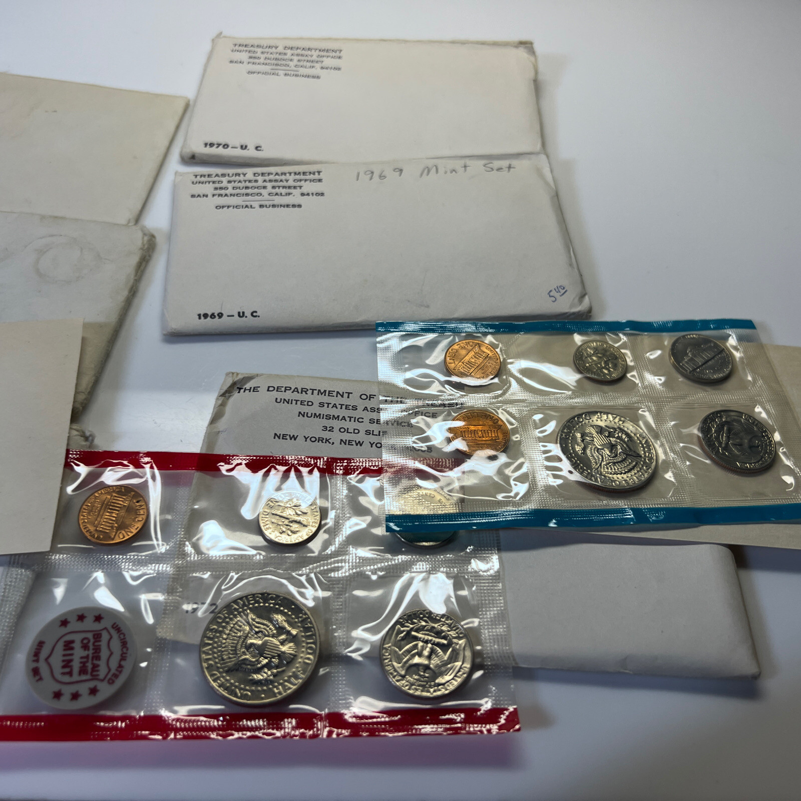 United States Mint Coin Set Silver The Department Of The Treasury UC ...