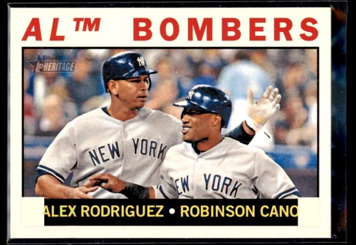 2013 Topps Heritage Alex Rodriguez / Robinson Cano #331 New York ...