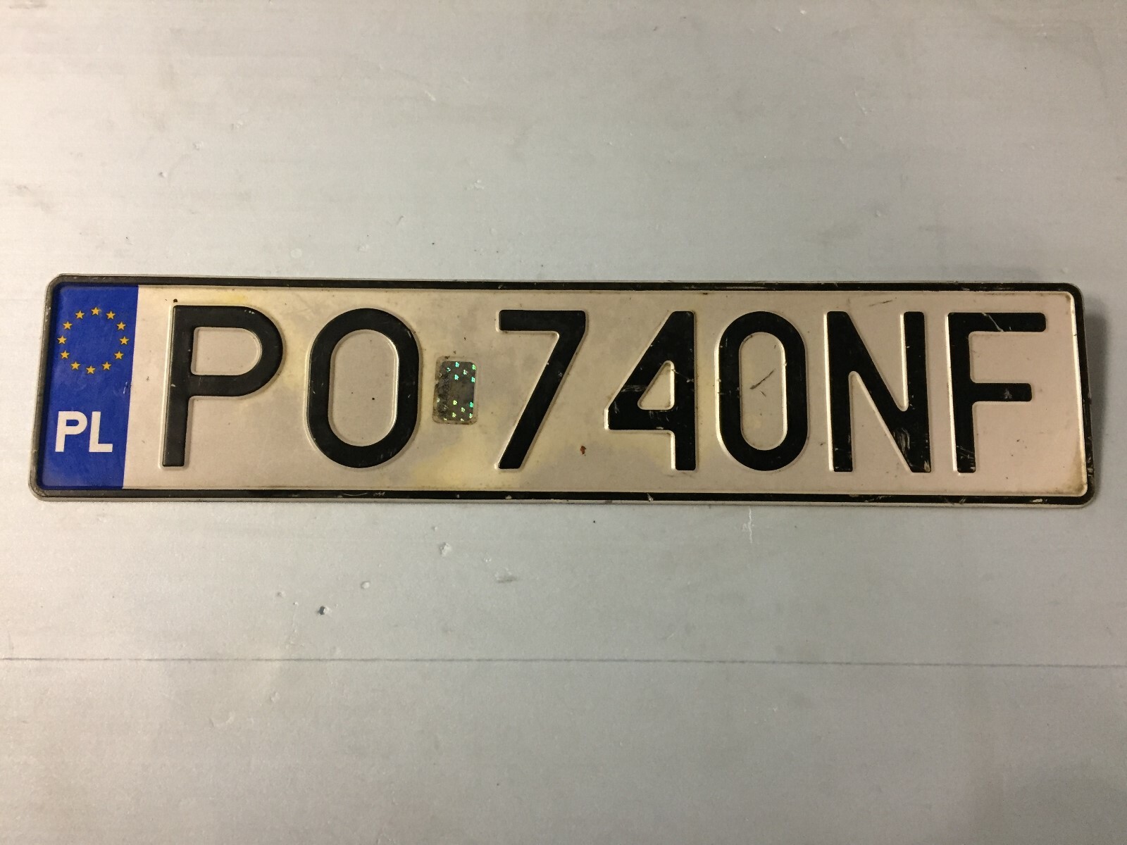 LICENSE POLAND POLSKA Genuine TAG PLATE EUROBAND Poznań #PO740NF | eBay