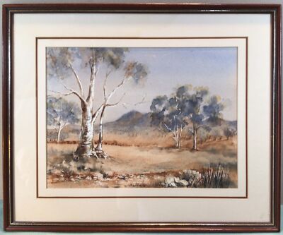 Geraldine Hocking Fulham Gardens Framed Watercolour Painting 1980s ...