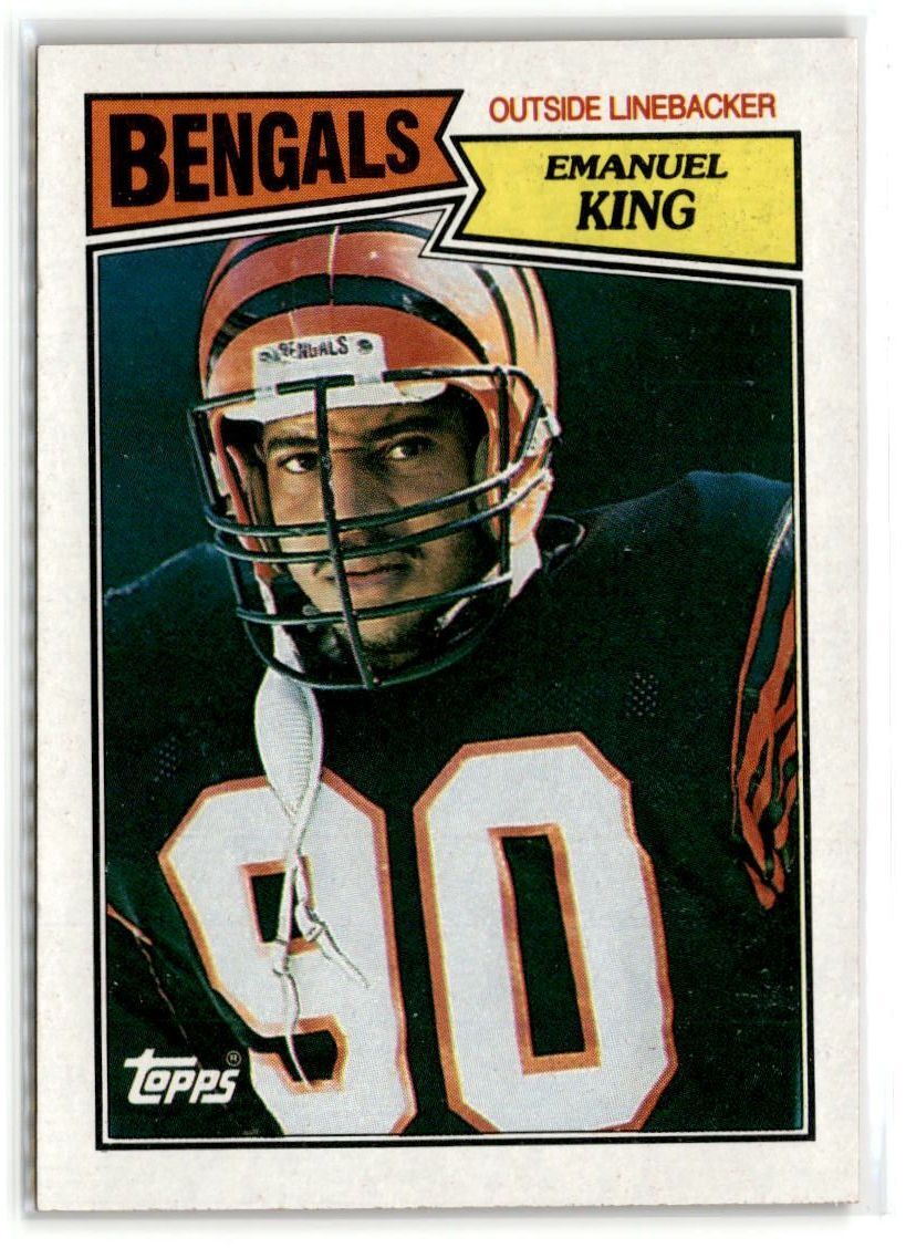 1987 Topps Football #196 Emanuel King Rookie Cincinnati Bengals | eBay