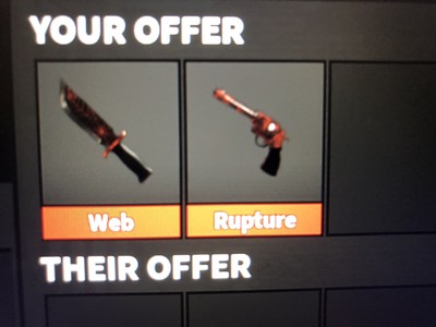🖤🕸👻WEB/RUPTURE SET🖤🕸👻**FAST, SAFE & TRUSTED**🖤🕸👻MM2 LEGENDARY 2 ITEMS ...